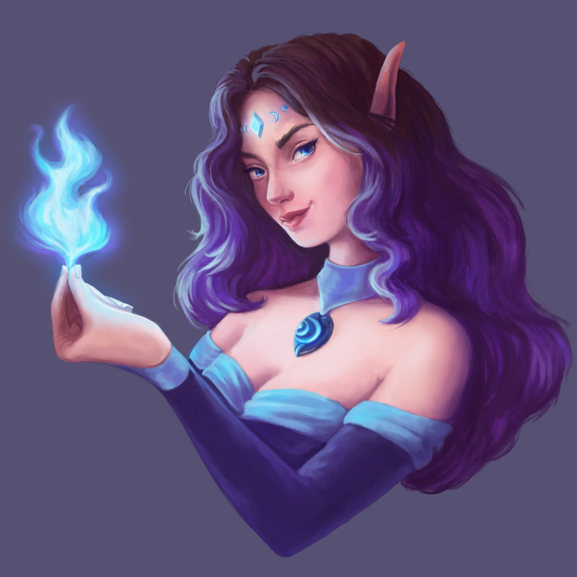 ArtStation - Elven sorceress