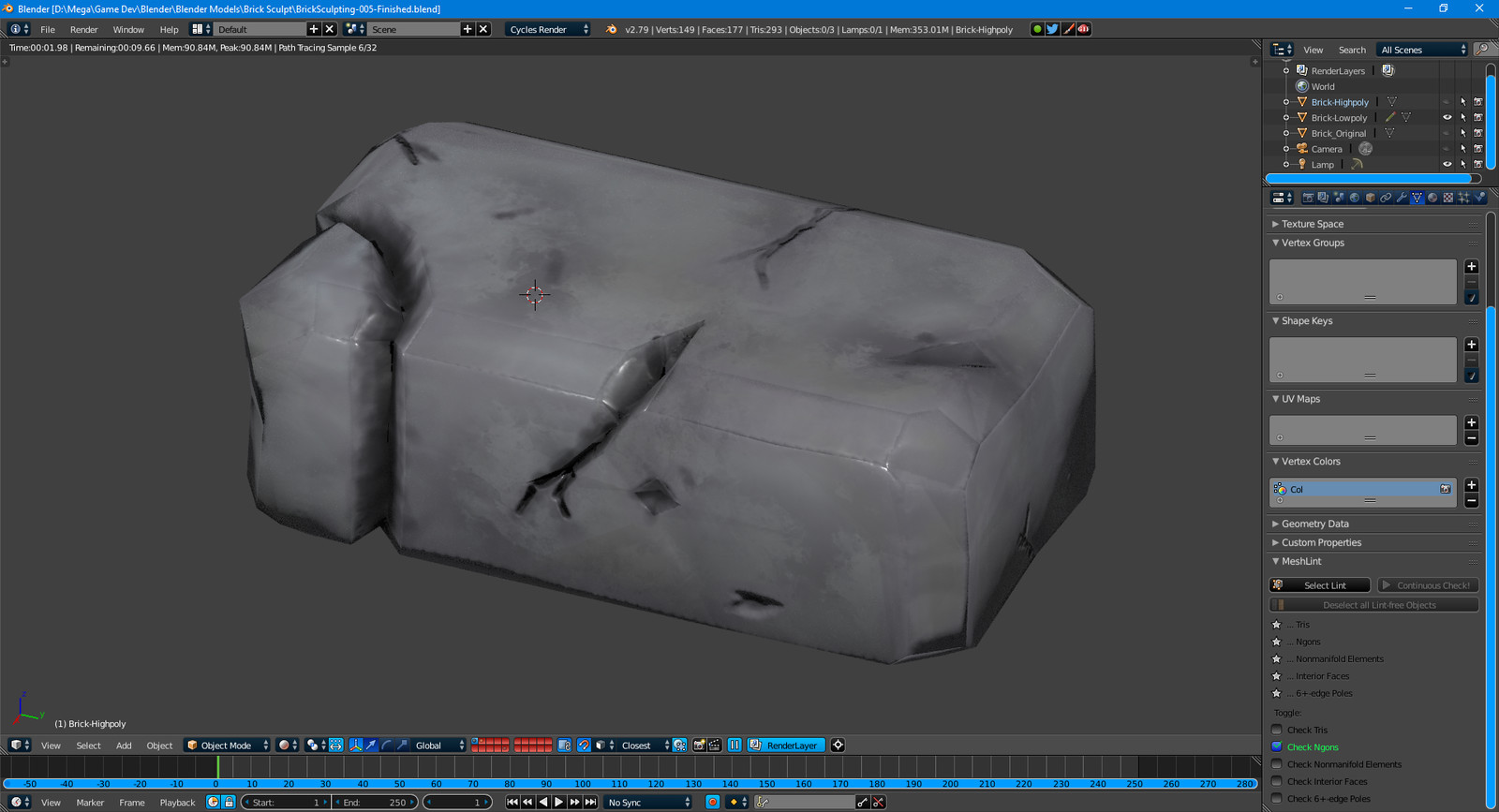 Kade Markoux - Stone Brick Sculpt