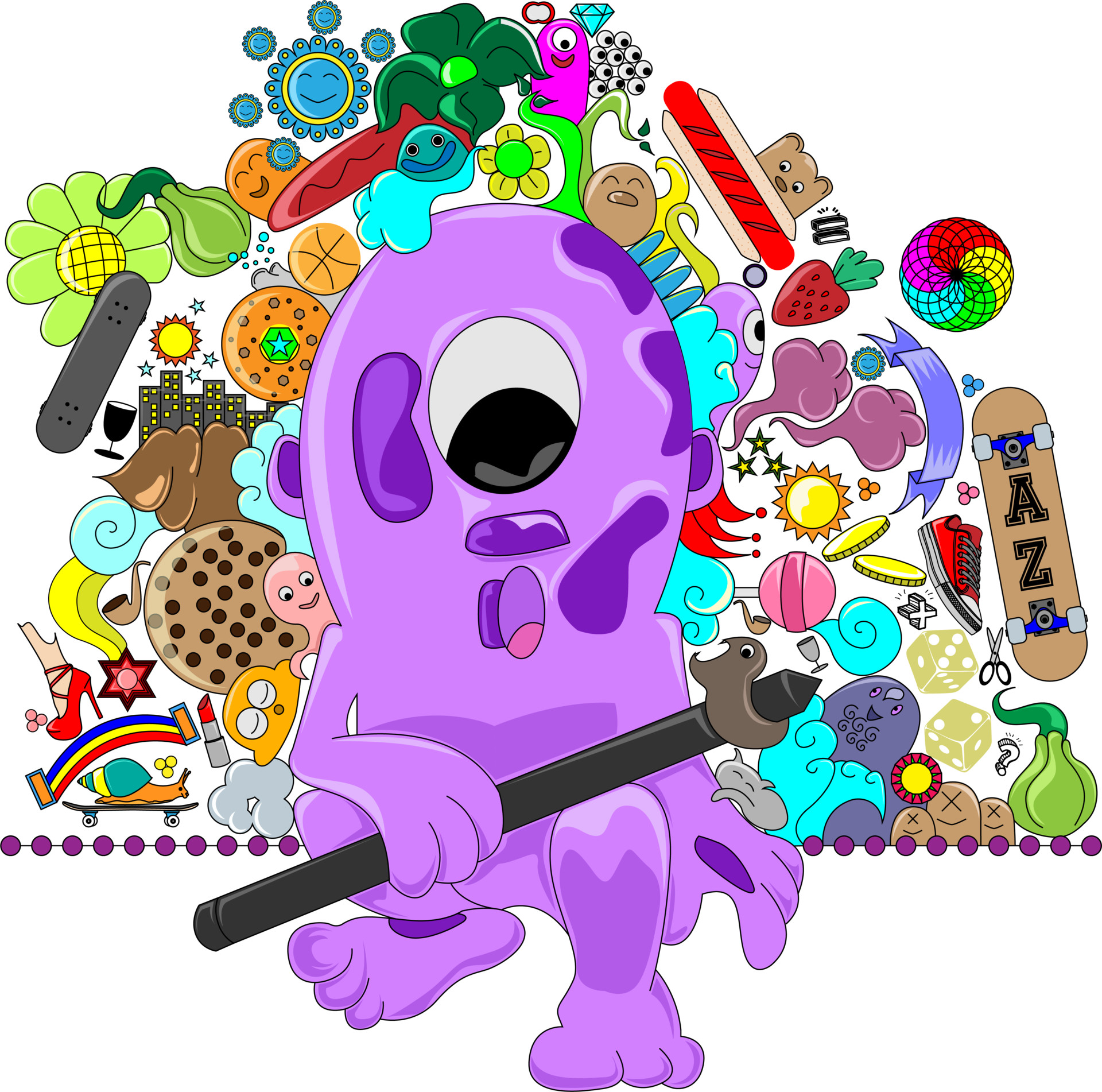 ArtStation - meme doodle vector