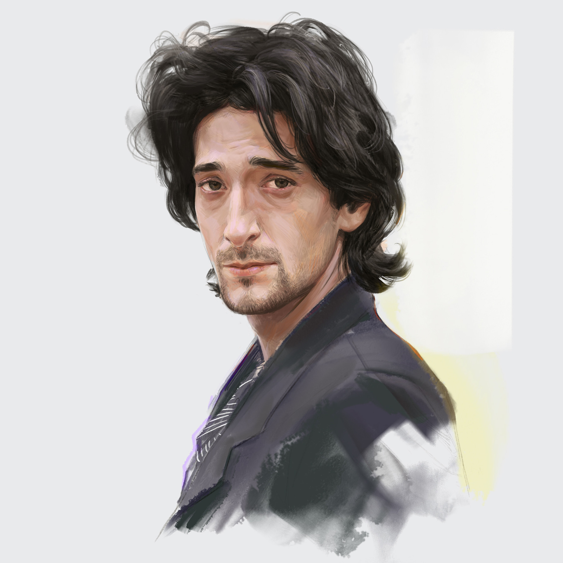 ArtStation - Adrien Brody portait study