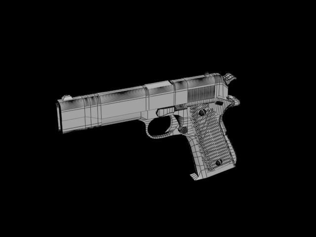 ArtStation - Gun Wireframe