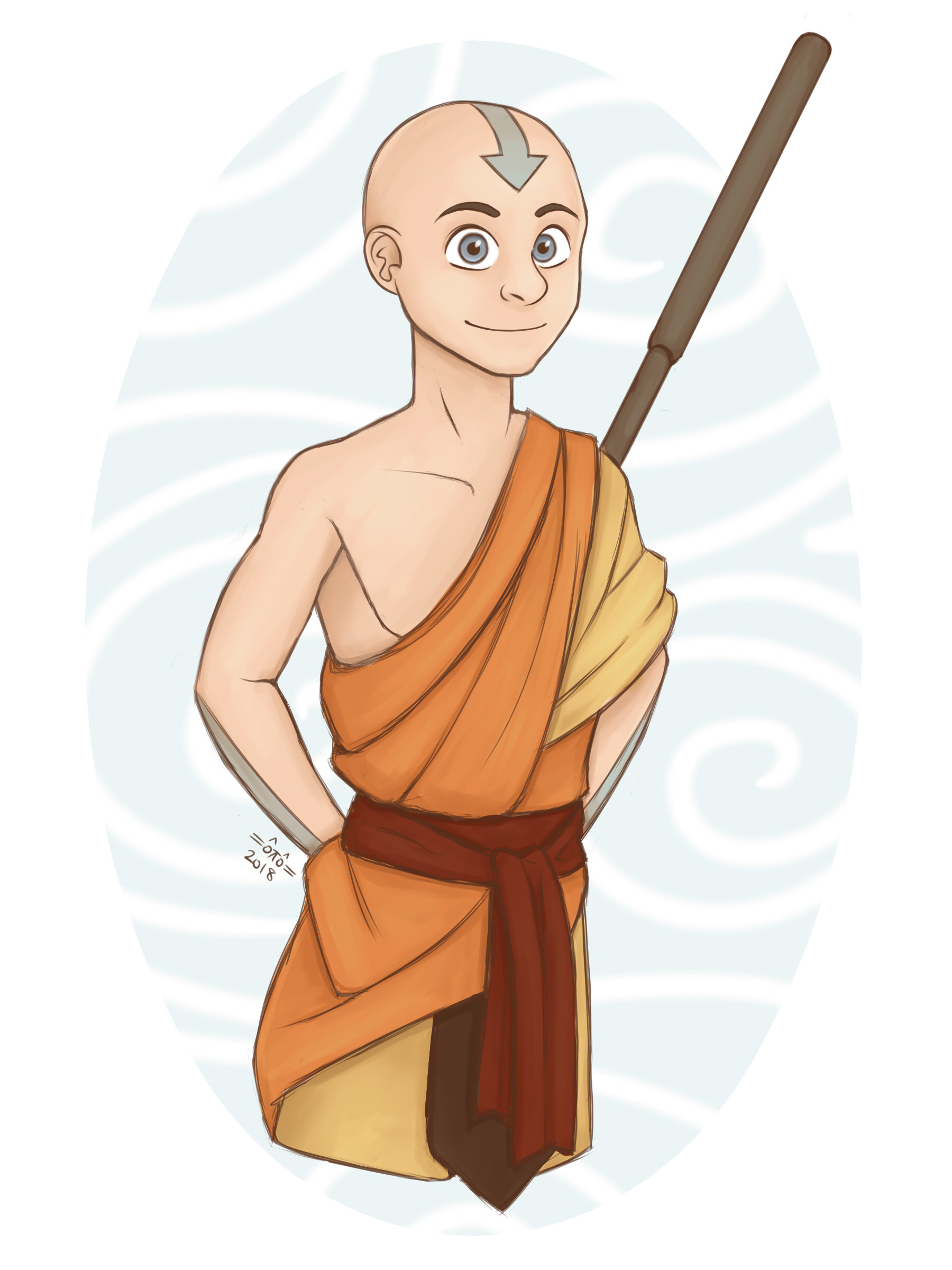 ArtStation - Aang Redraw 2018