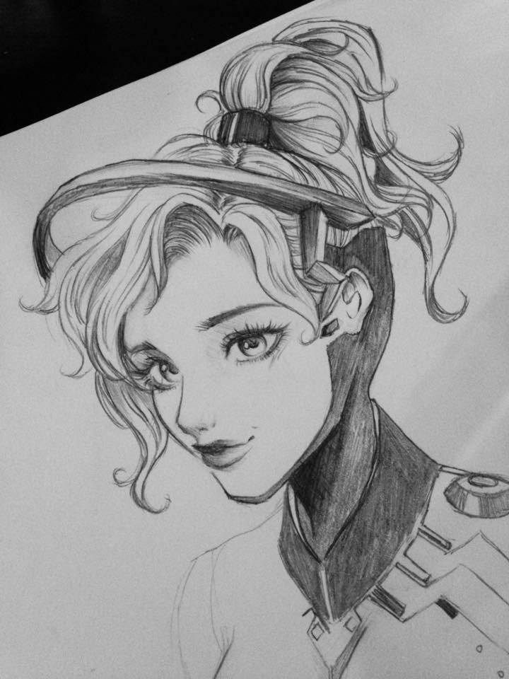how to draw overwatch mercy