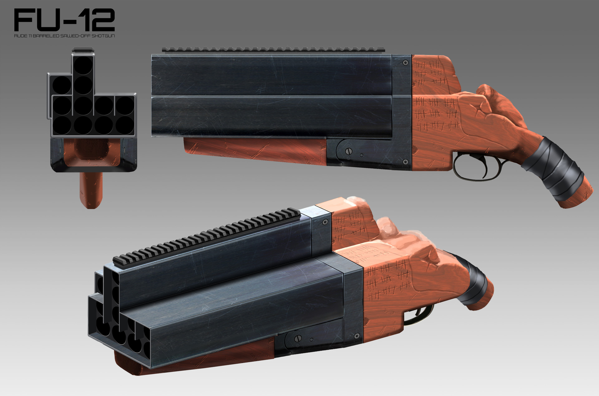 FU-12 Shotgun by Daryl Tan : r/ImaginaryWeaponry