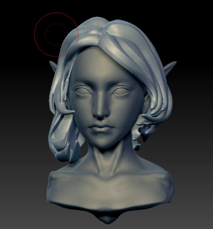 Peter yen - Portrait practice: elf 01 & ZBRUSH SKETCH