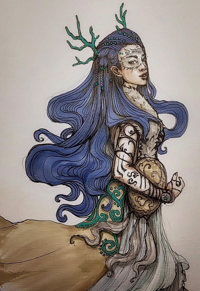 ArtStation - Manvharra, the Guardian of Kinari tribe