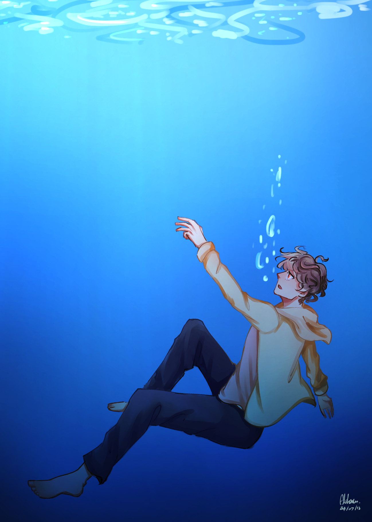 drowning drawing base