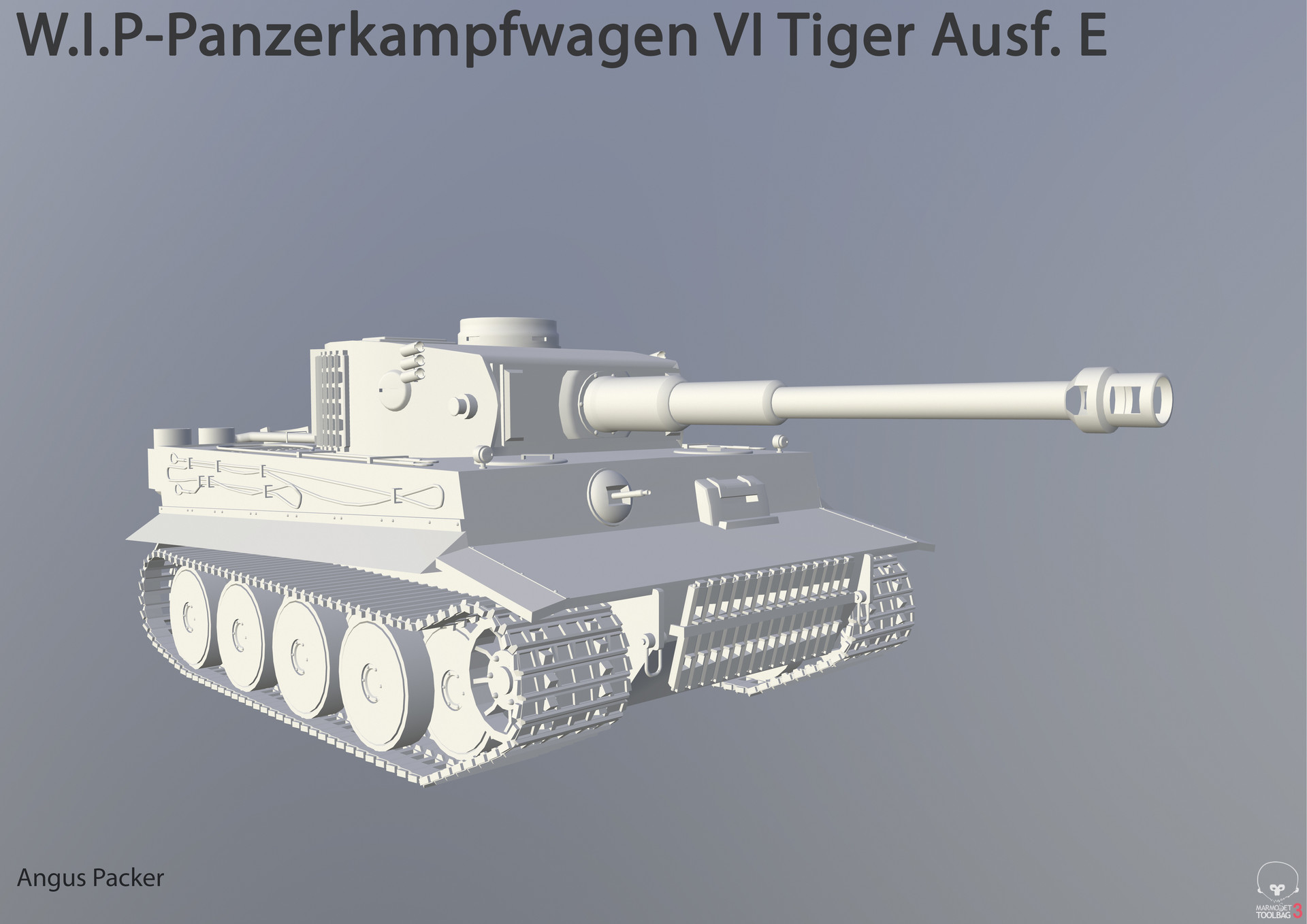 ArtStation - Work In Progress-Panzerkampfwagen VI Tiger Ausf. E