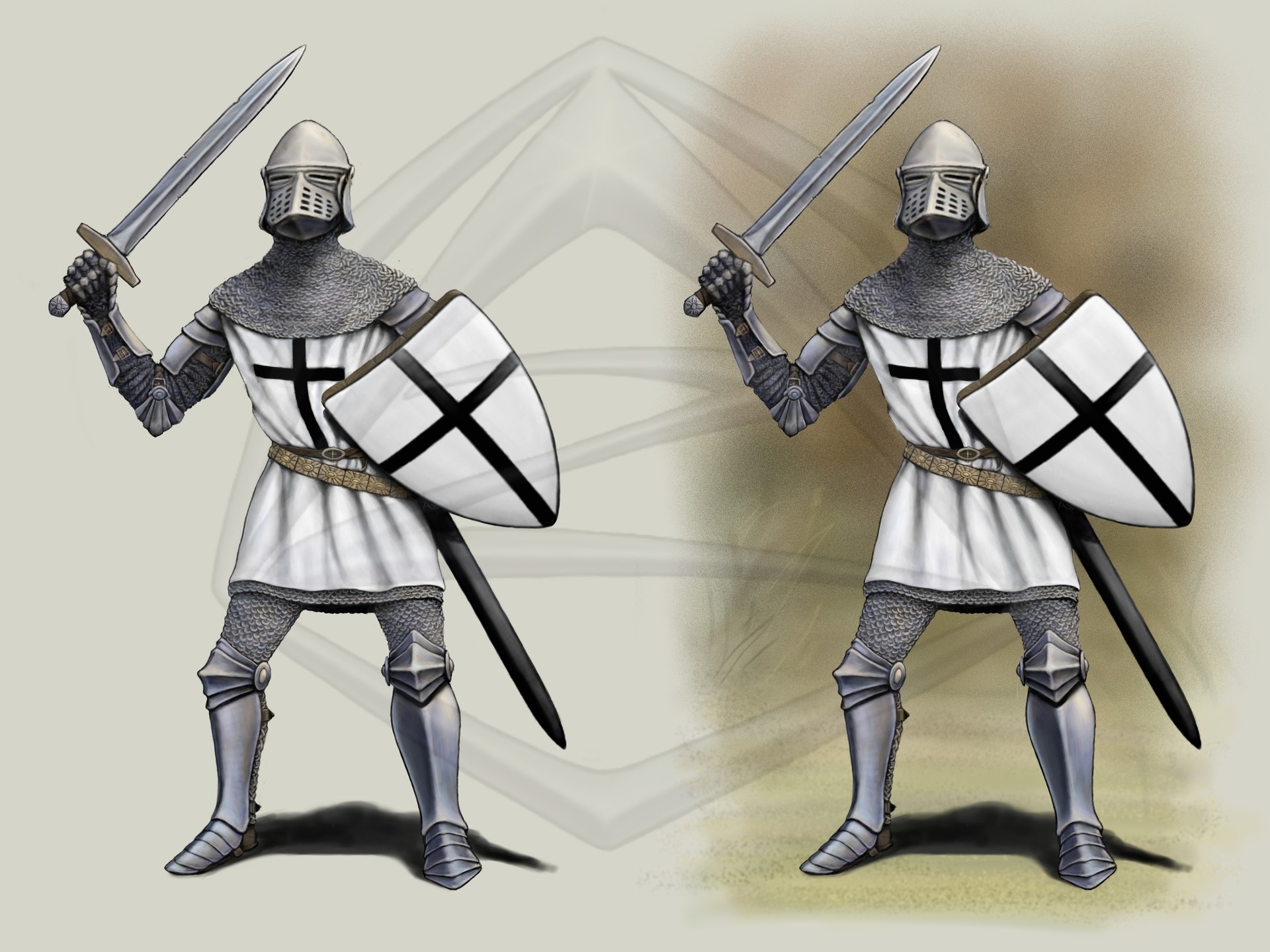 ArtStation - Crusader knight.