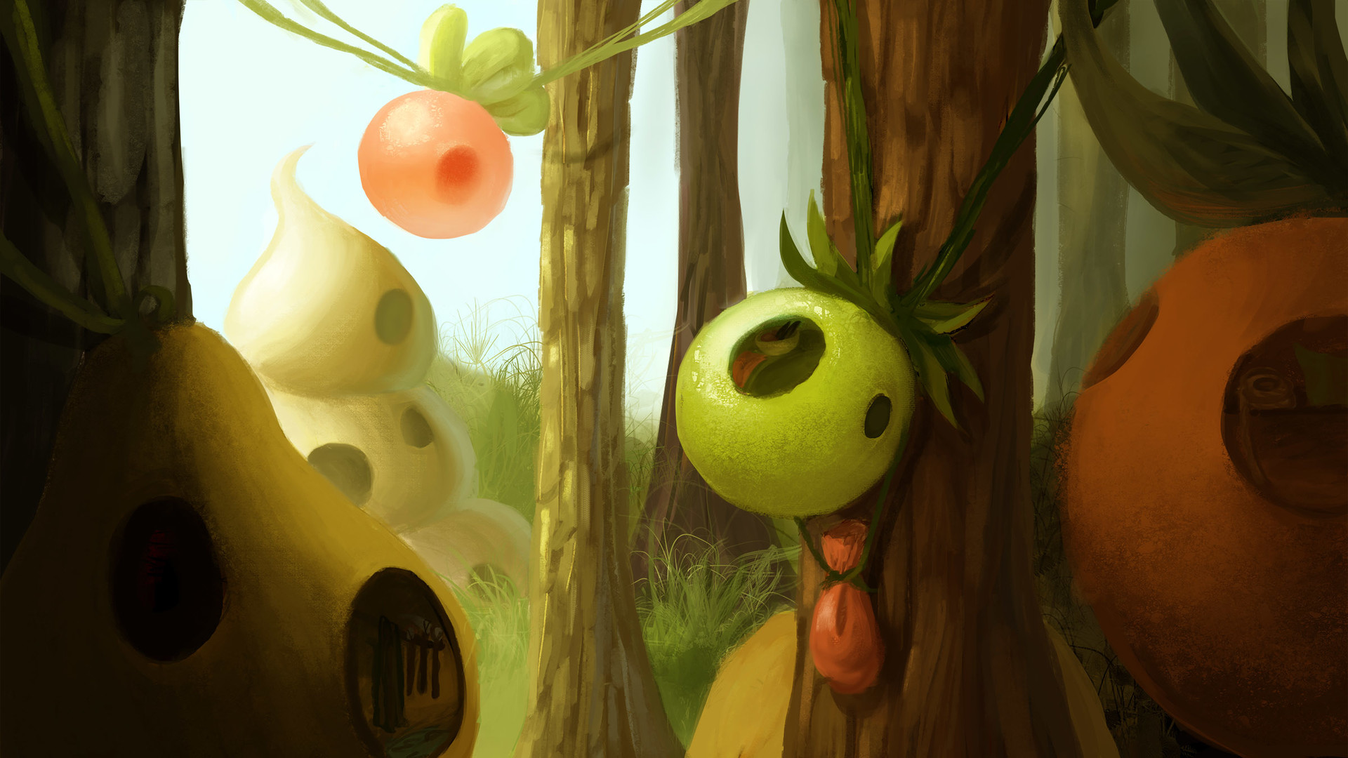 ArtStation - Forest Fruit Tree House