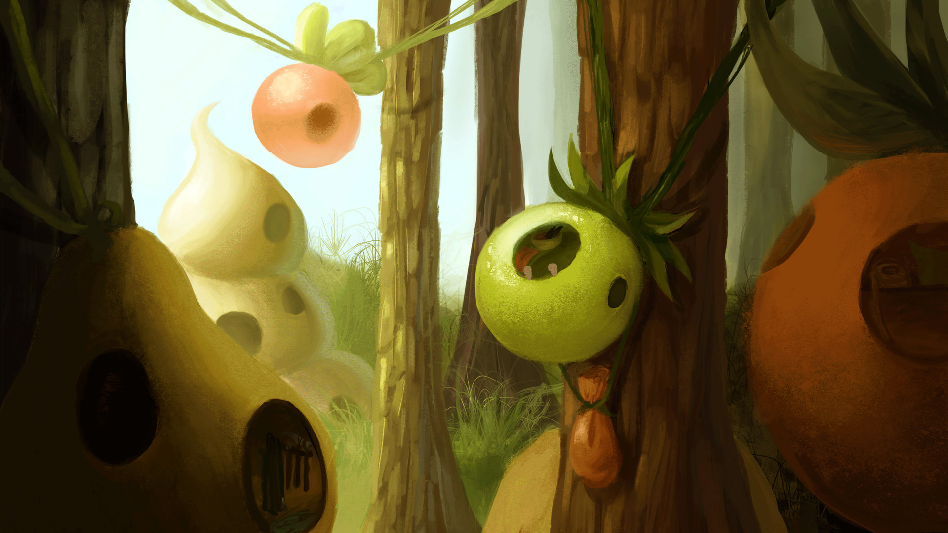 ArtStation - Forest Fruit Tree House