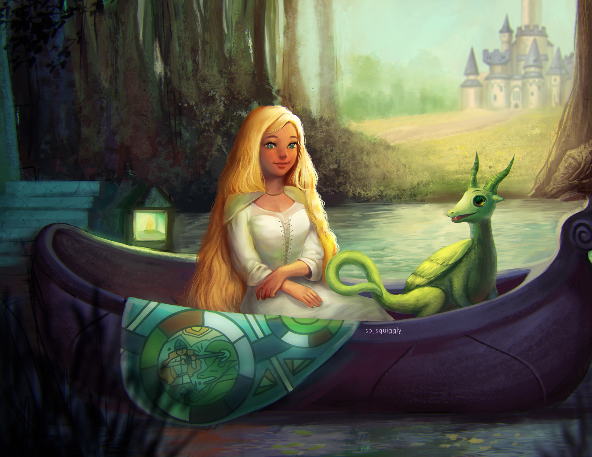 ArtStation - Princess and Dragon