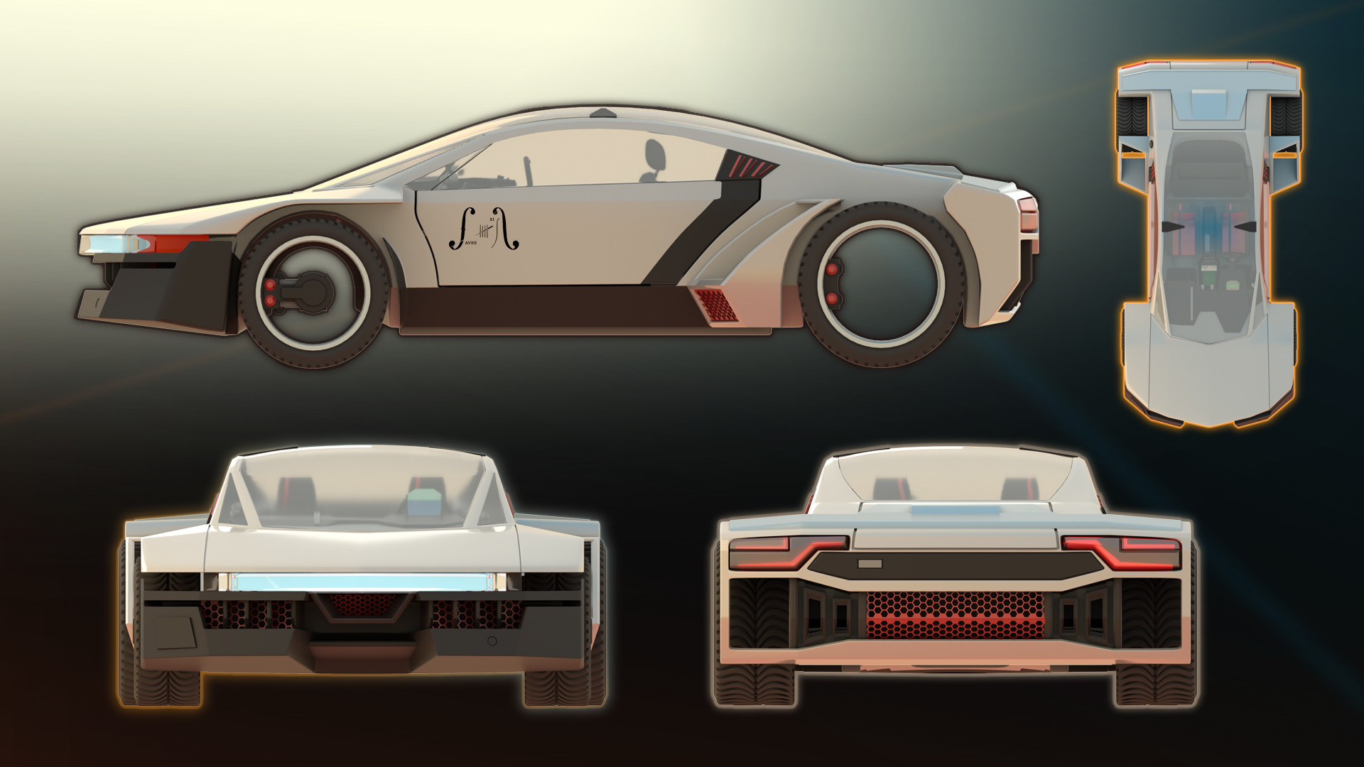 Nicolas FAVRE Nics - Futurist car