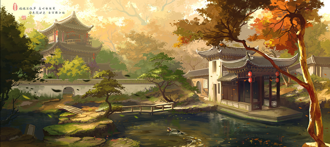 ArtStation - A corner of the garden