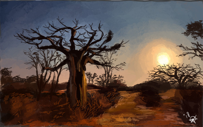 ArtStation - African landscape study