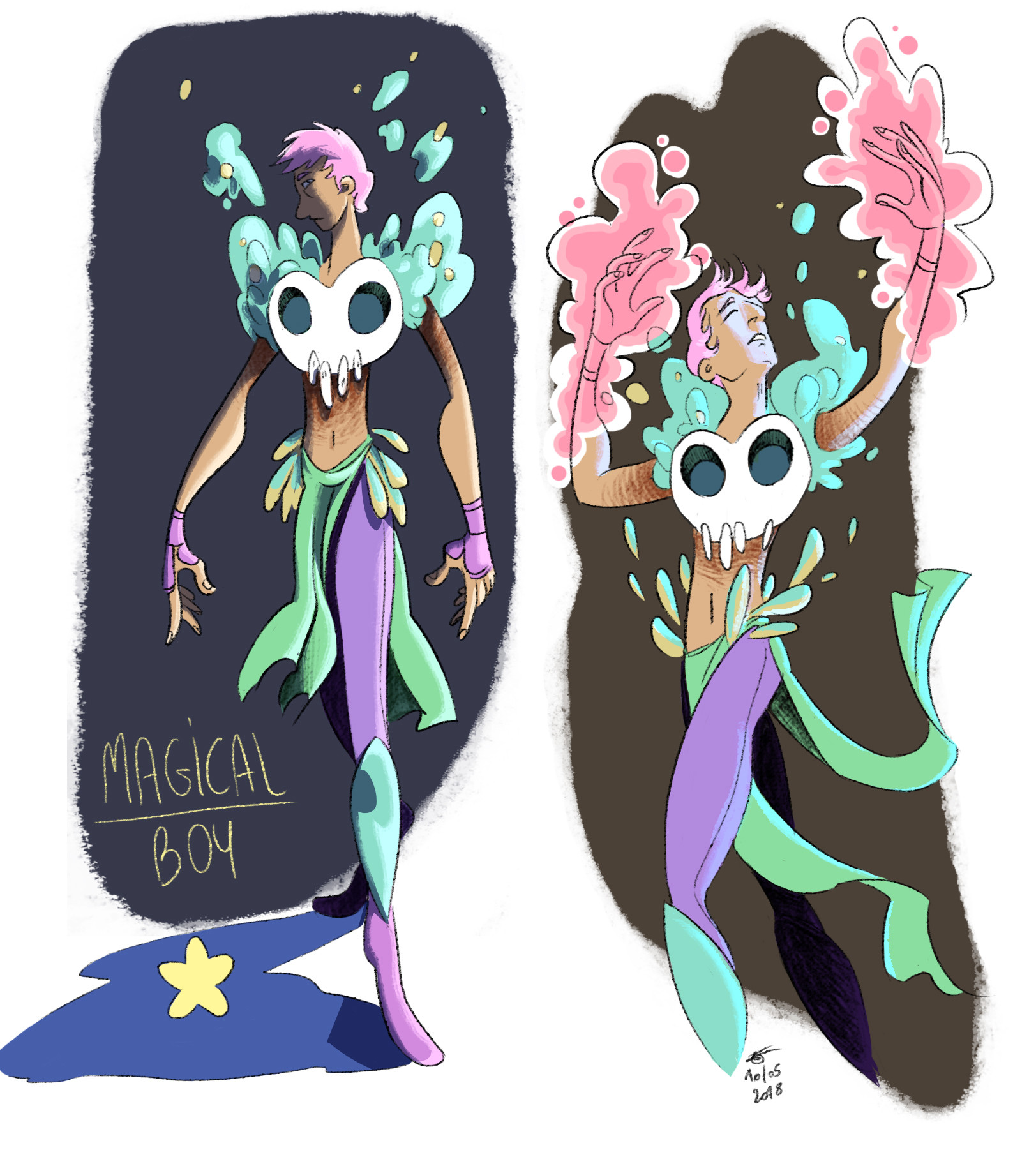 ArtStation - Magical Boy - Necromancer