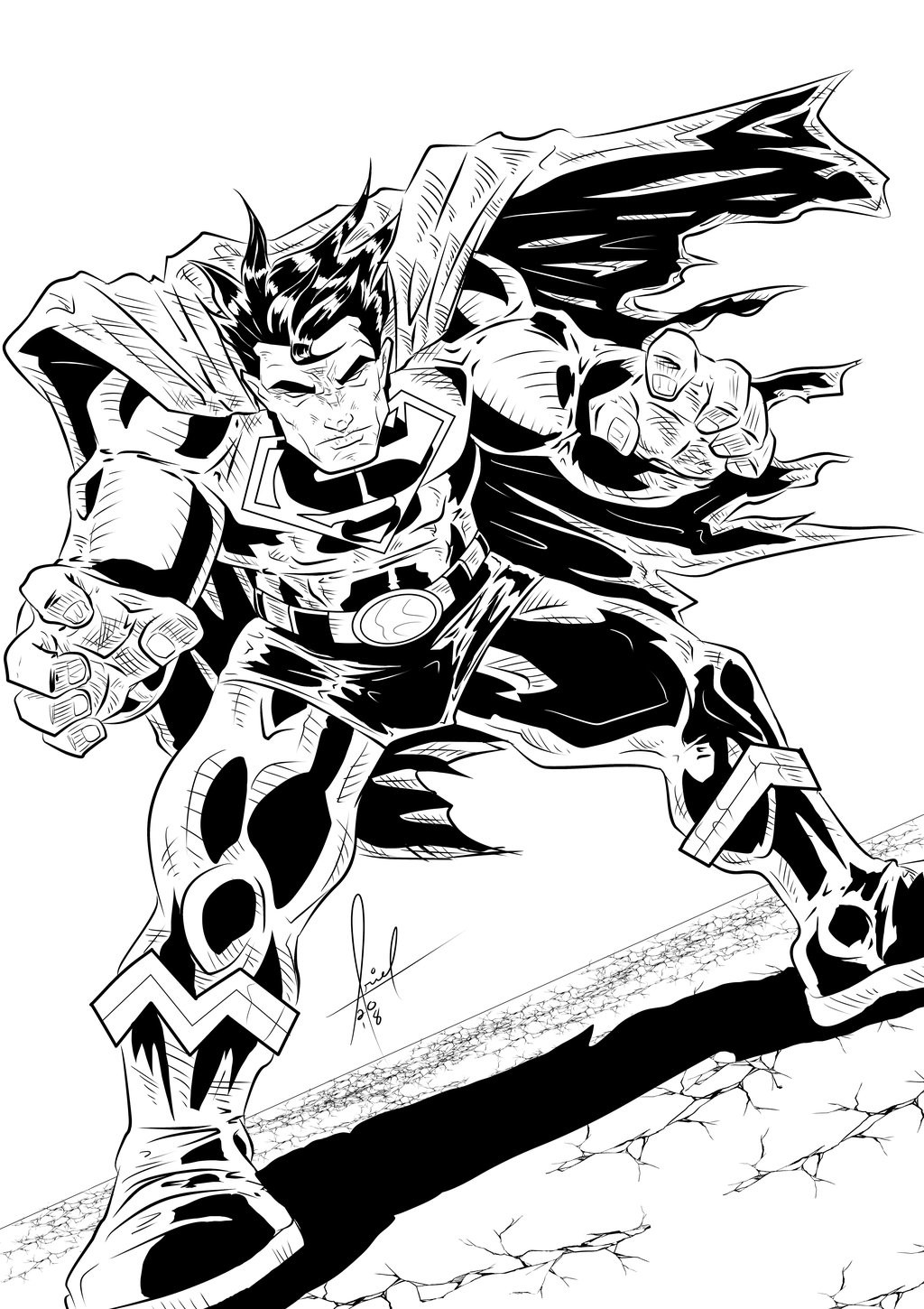 ArtStation - Superman Battle Ready Inks