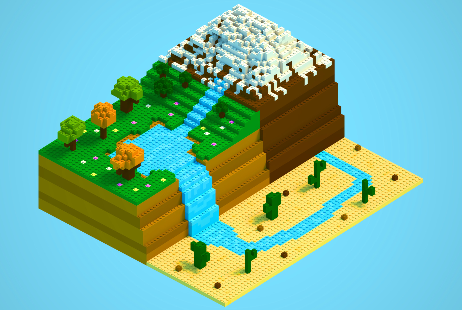 Donald Backos Artstation Portfolio - Lego Ecosystem