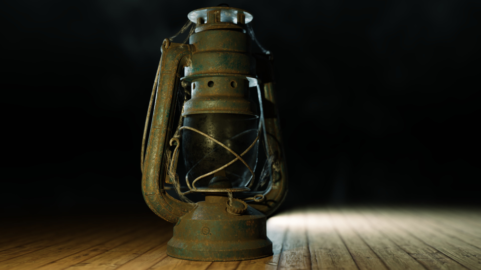 ArtStation - Old Rusted Lamp