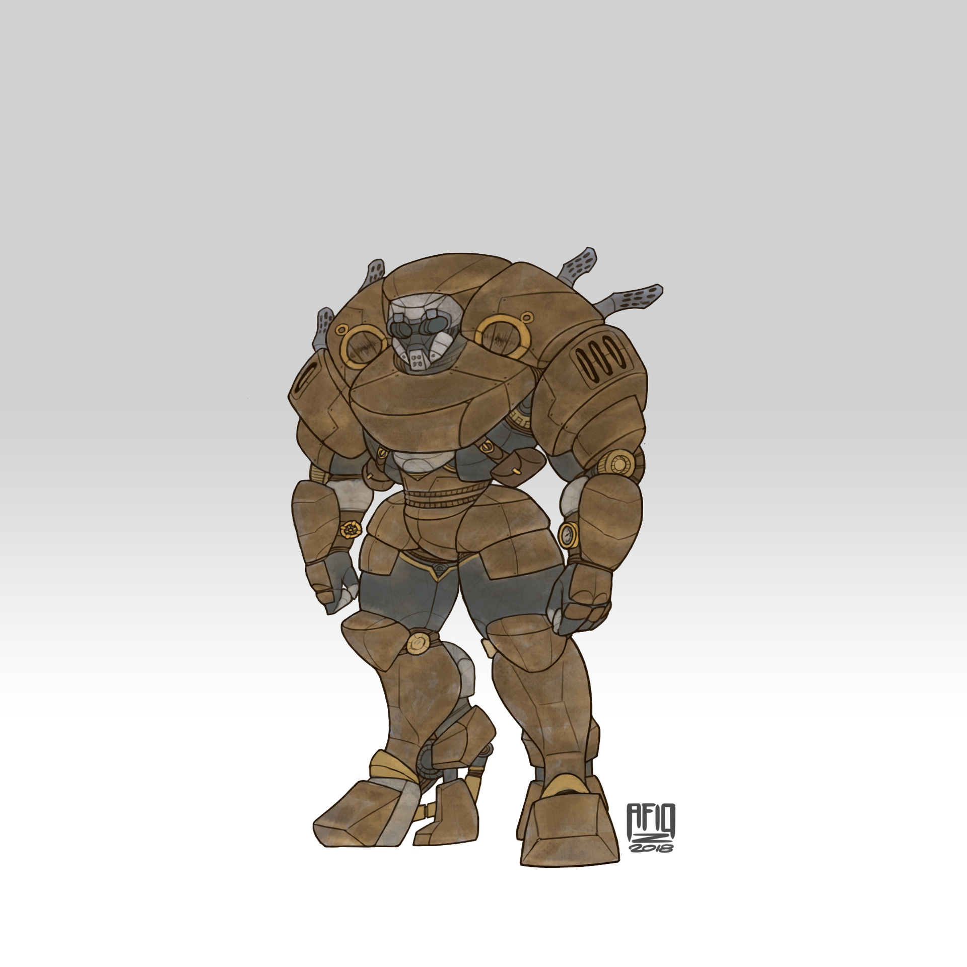 steampunk power armor