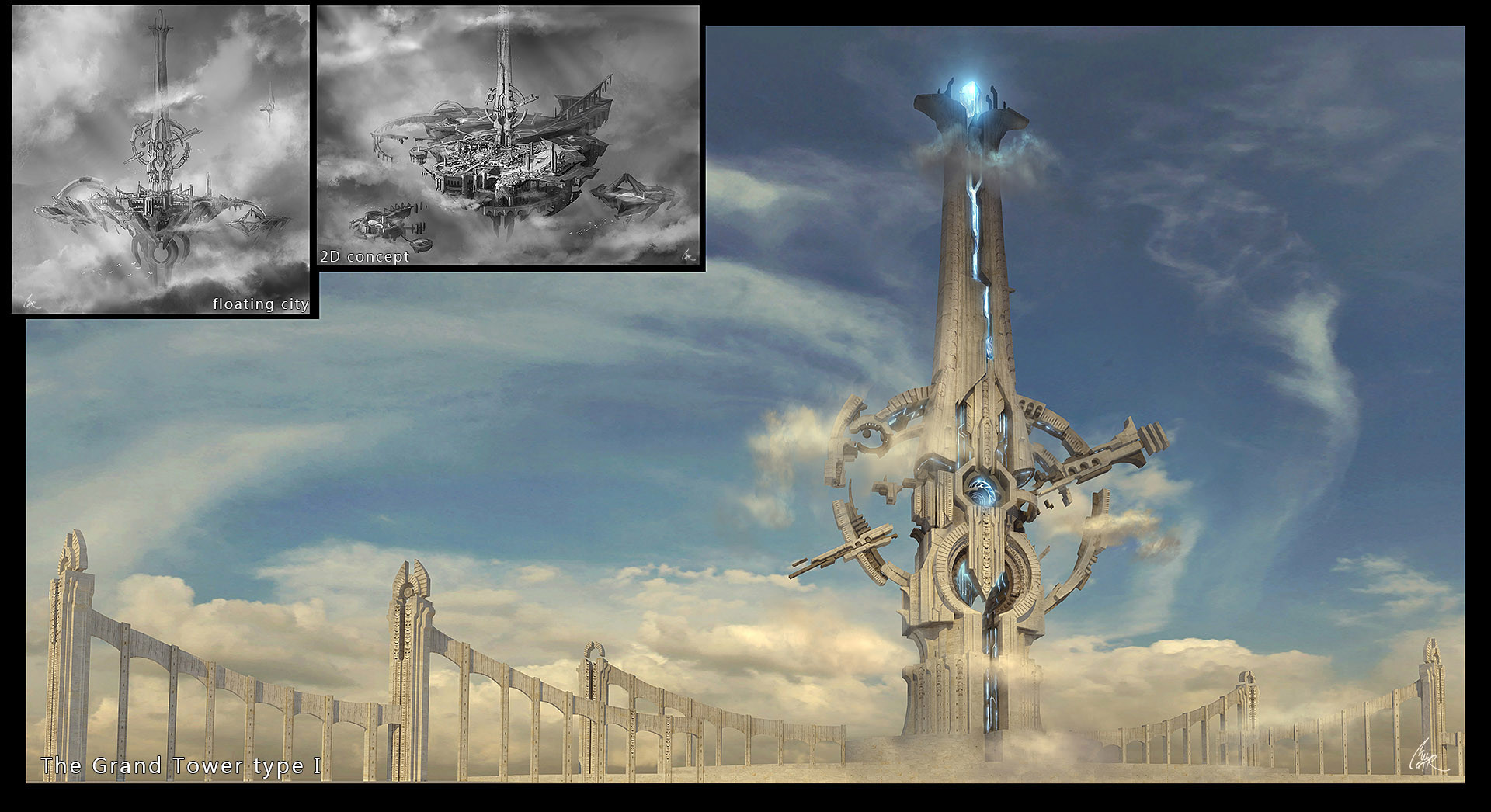 ArtStation - The Tower of Floating City
