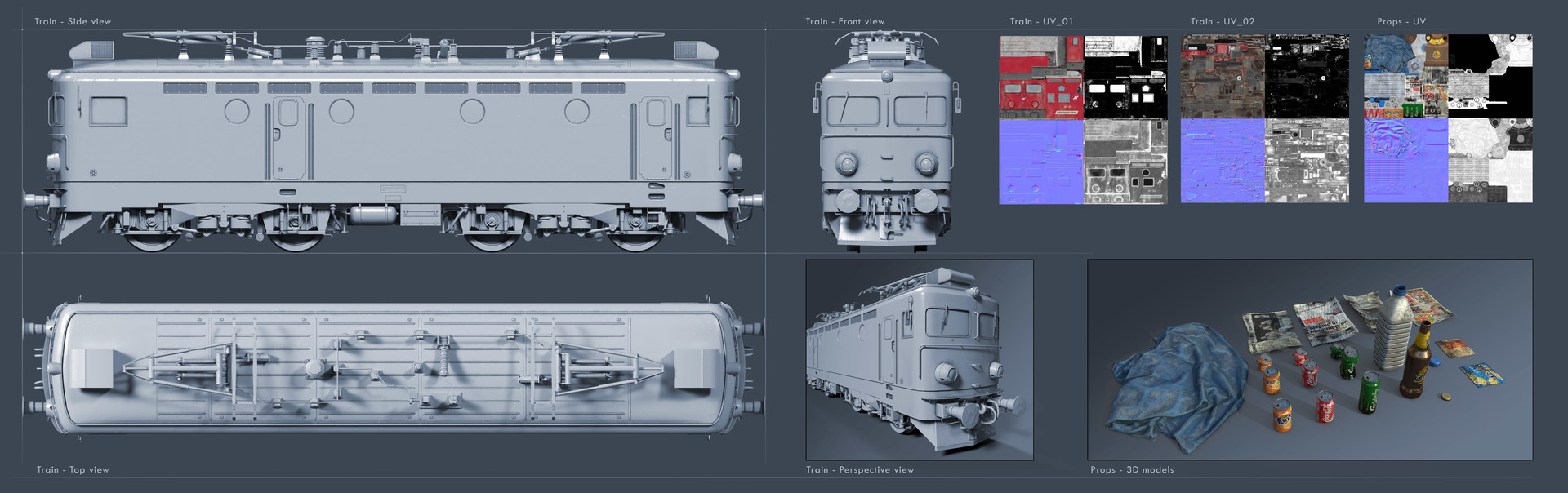 Vladimir Lepotic - Electric locomotive - model 441-316 [UE4]