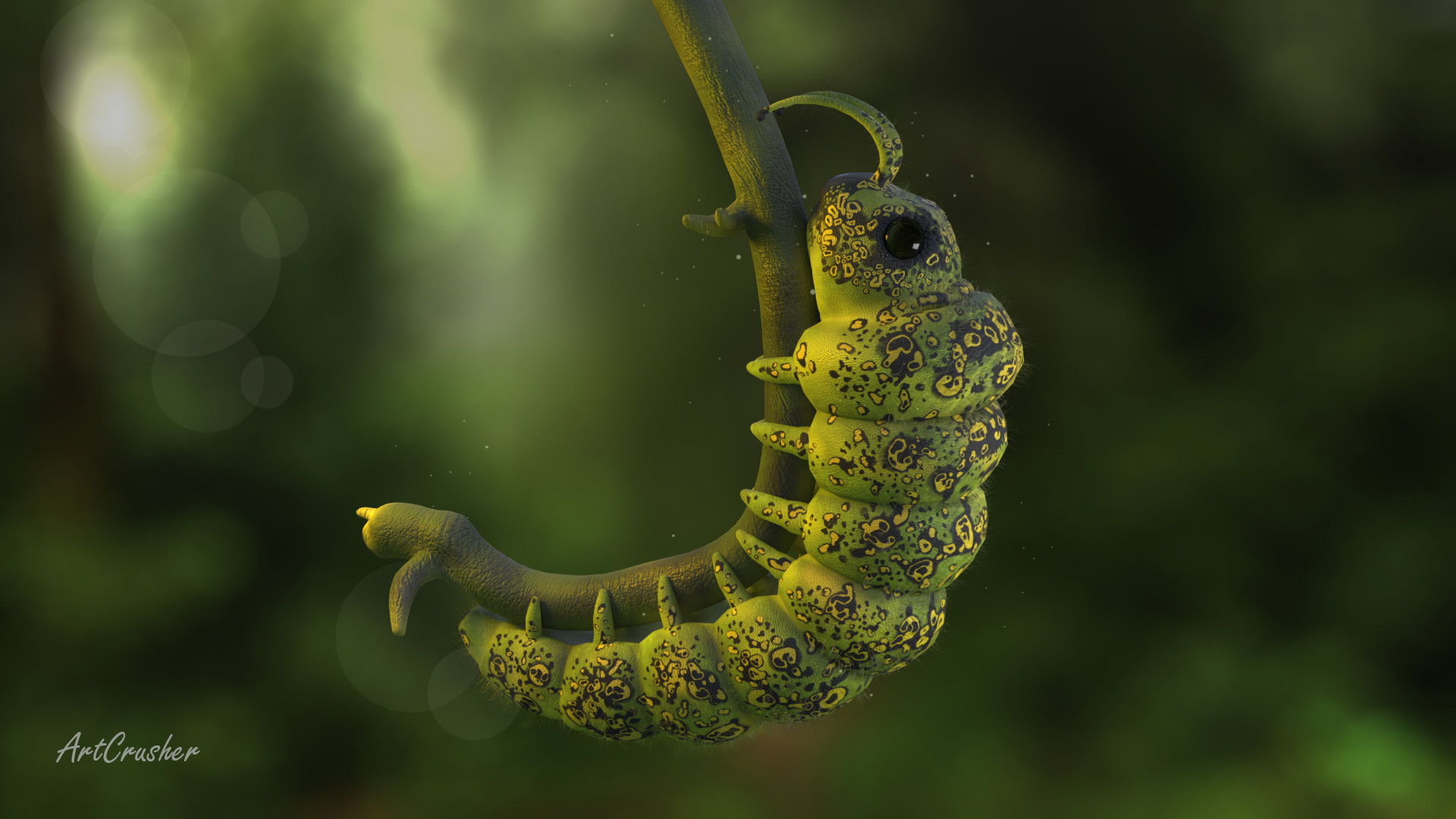 ArtStation - caterpillar character