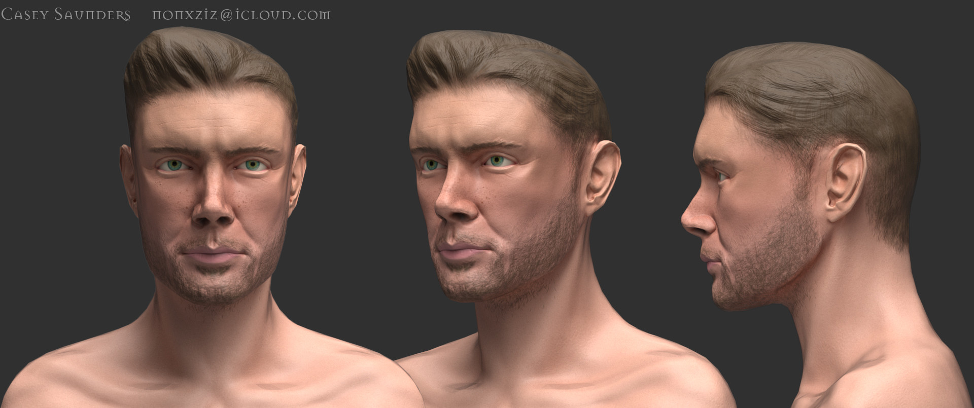 Casey Saunders - Bust of Jensen Ackles