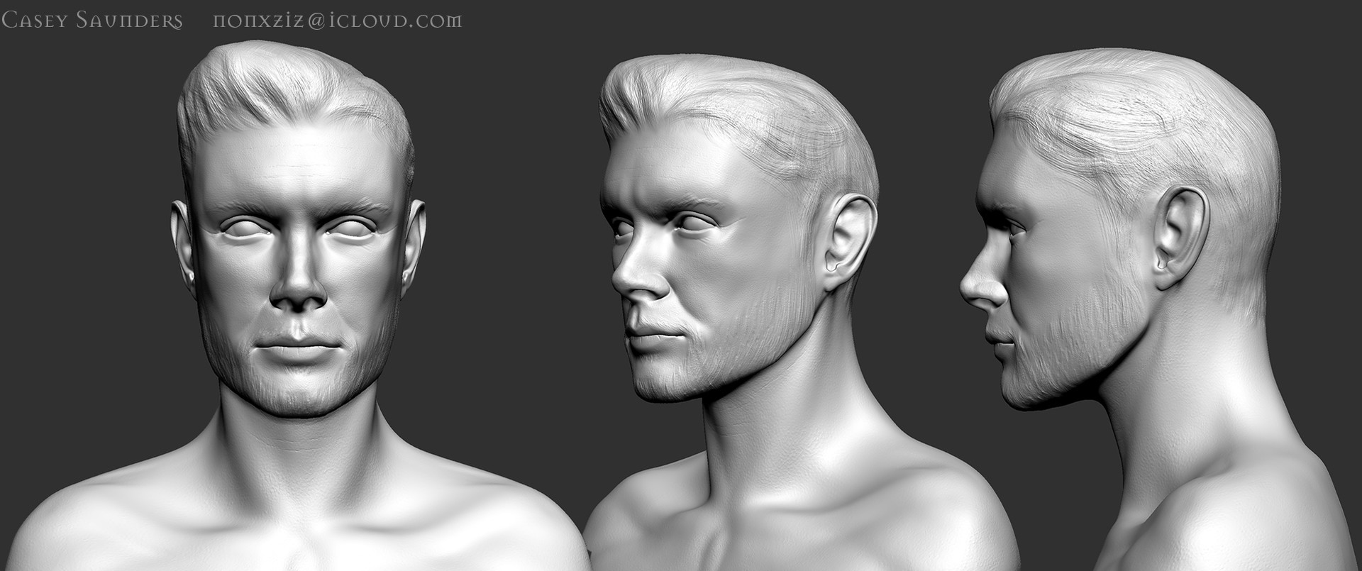 Casey Saunders - Bust of Jensen Ackles