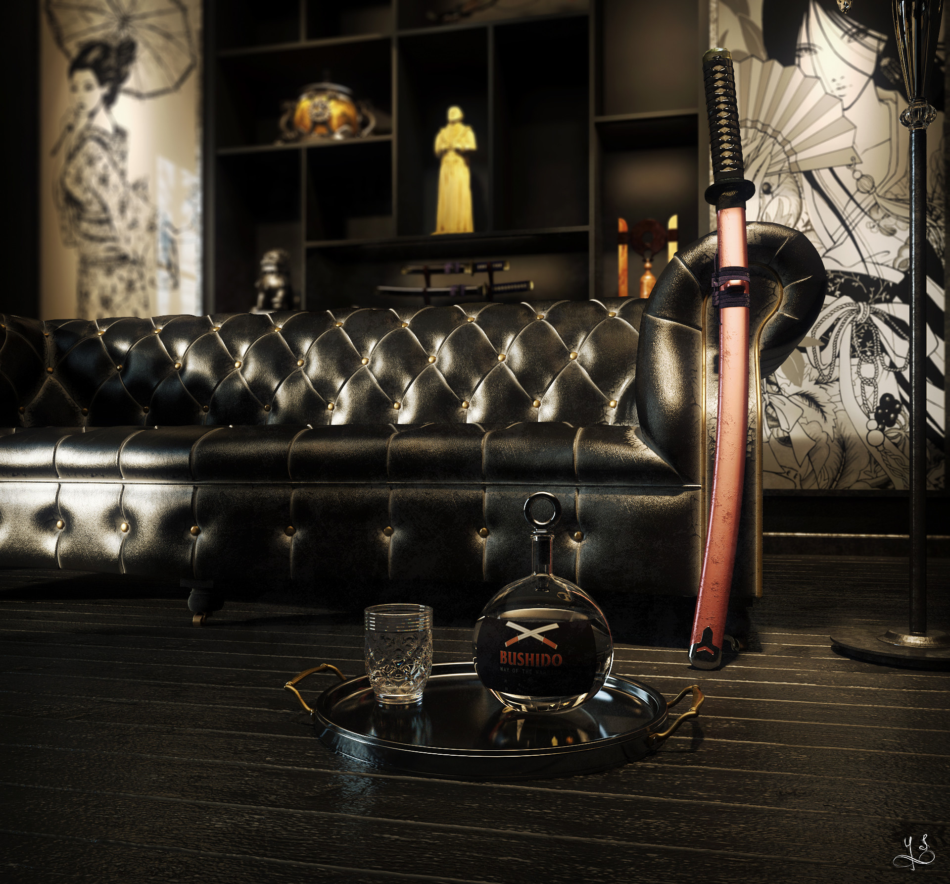 ArtStation - Zantetsuken - Bushido Swordmaster's House