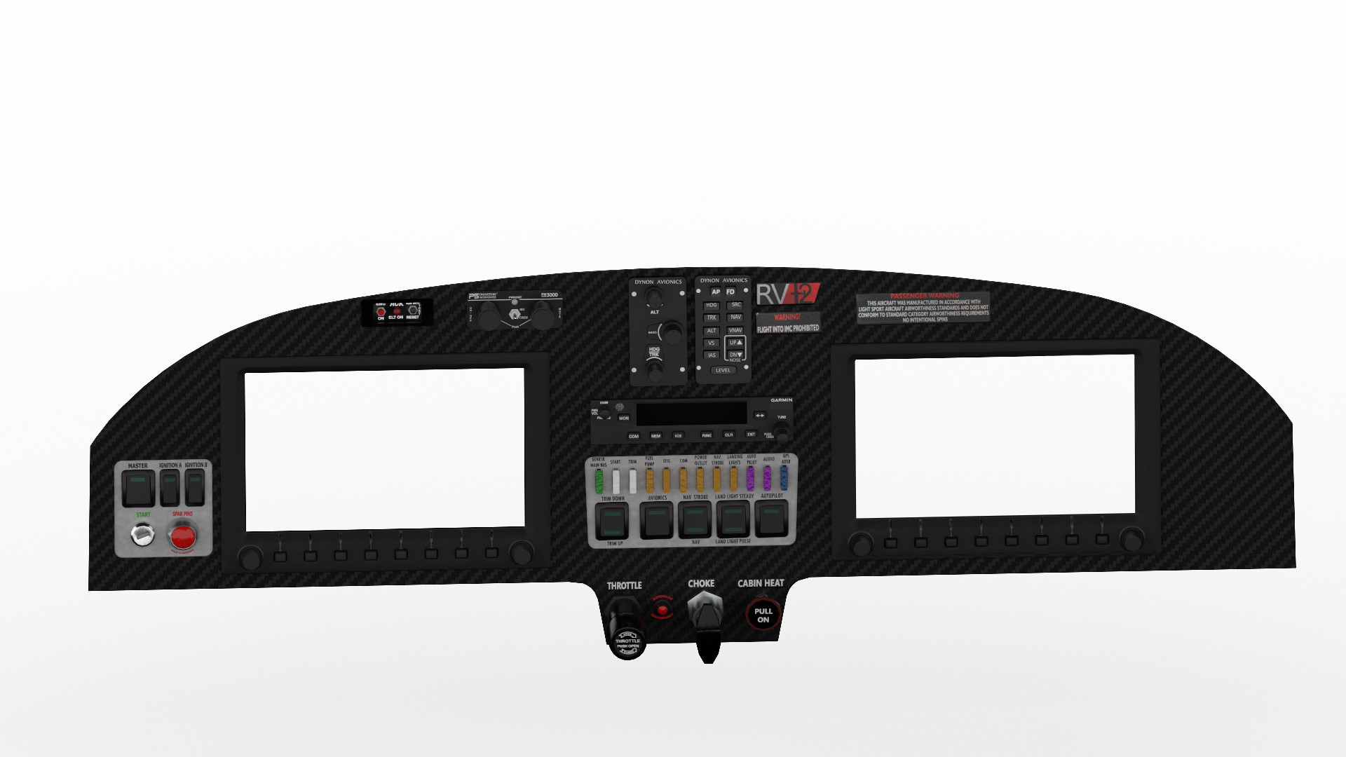 Flight Passage - Vans RV-12 Panel Render