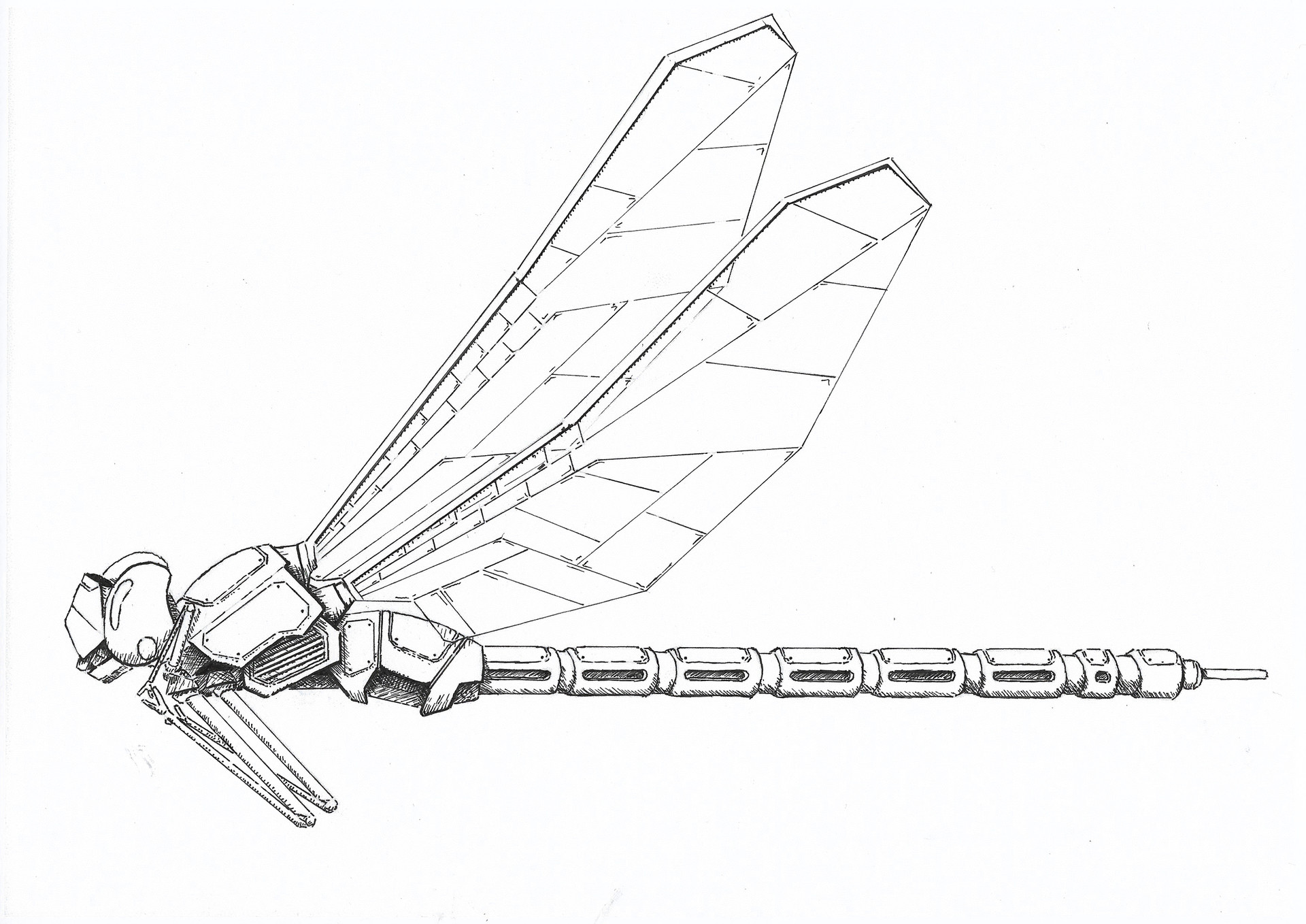 cybernetic dragonfly