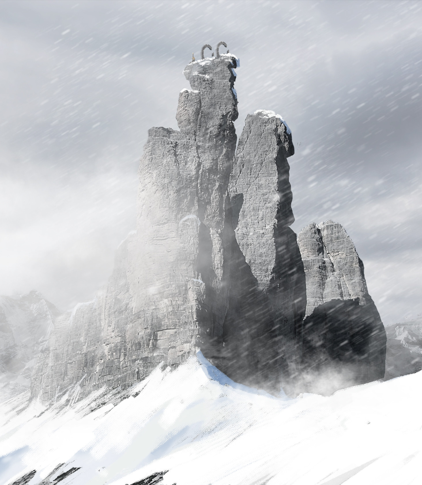 ArtStation - Snow mountain visual environment