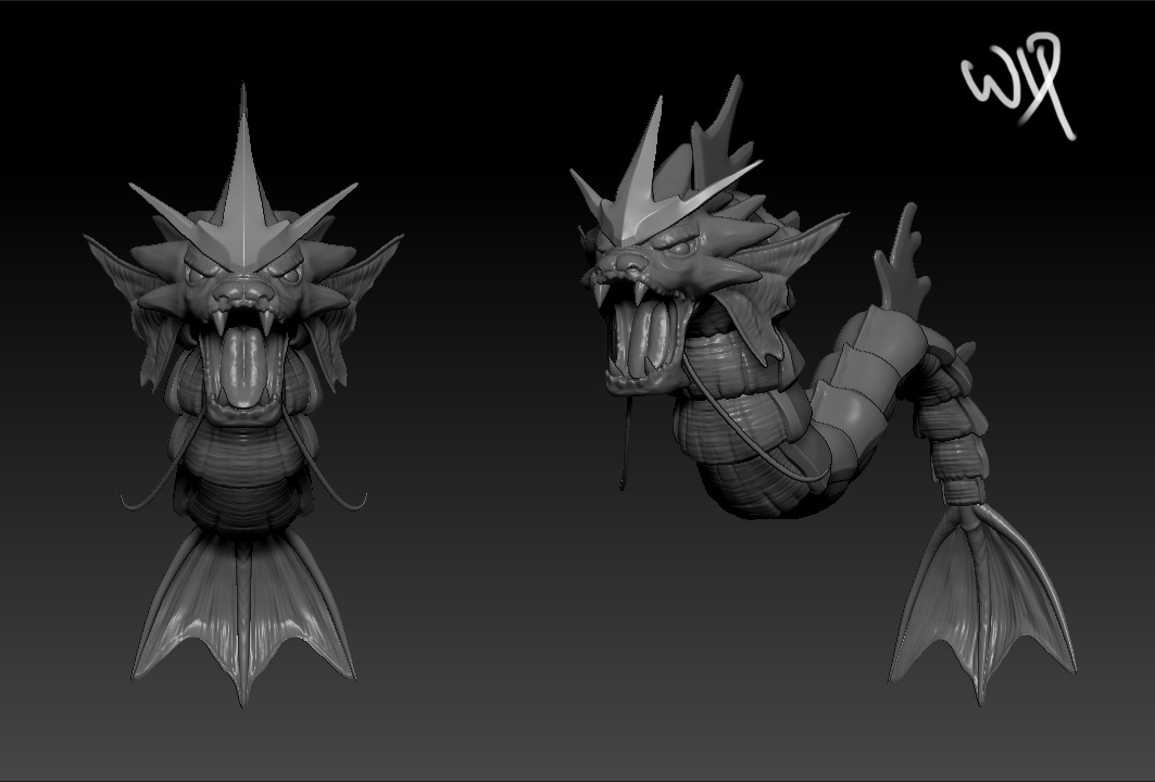 ArtStation - gyarados fan art