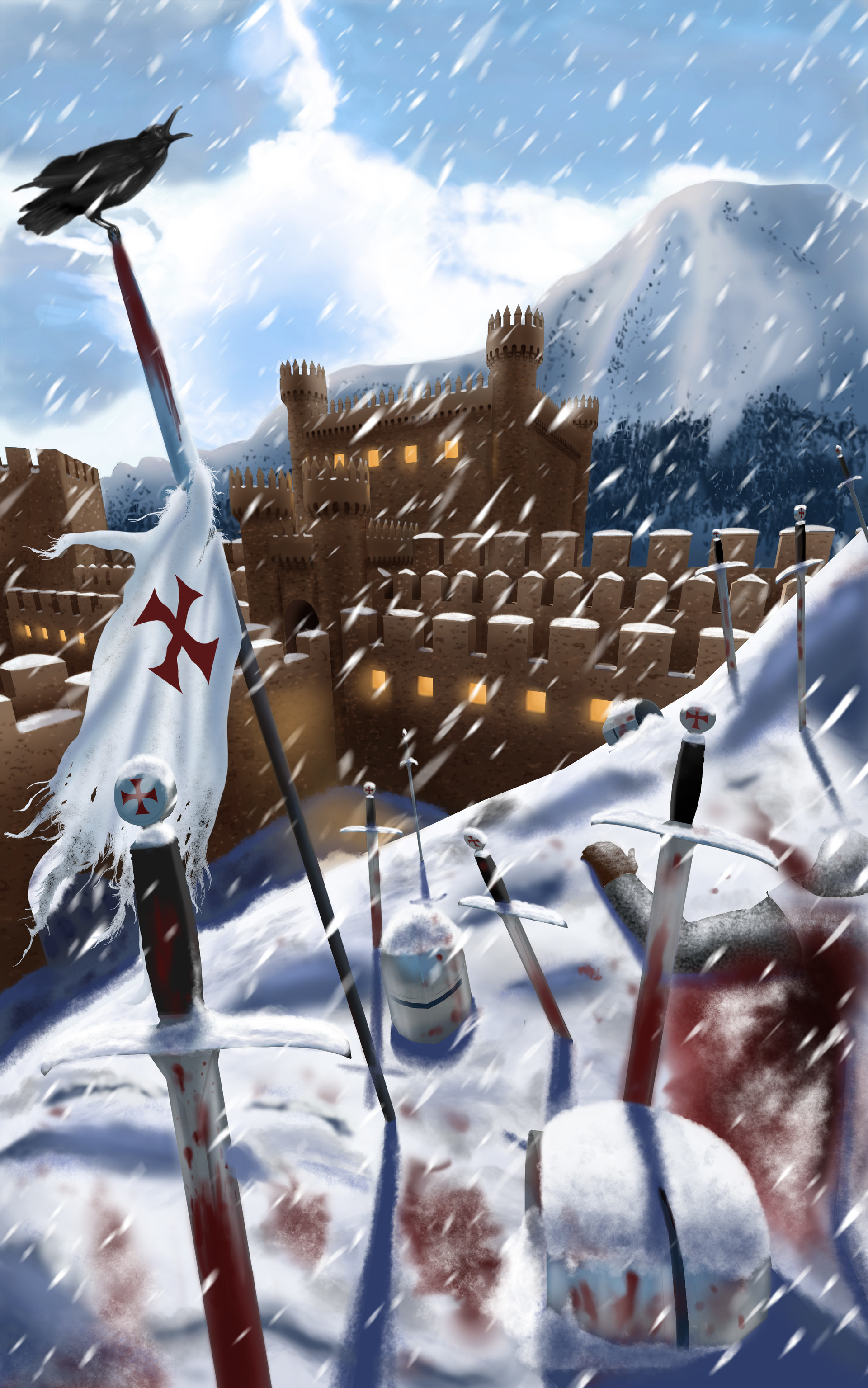 ArtStation - Knight Templar Castle Battle