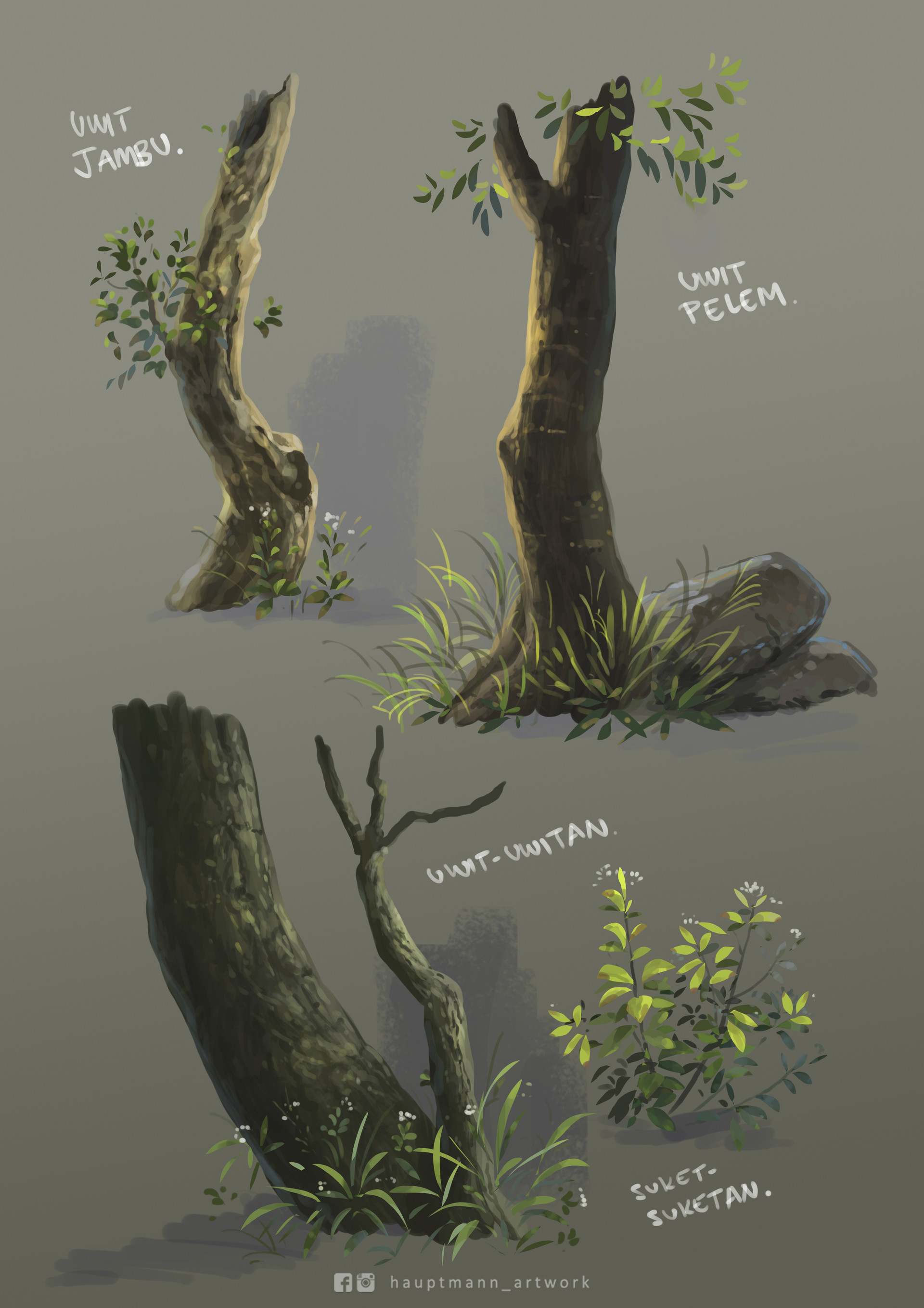 ArtStation - Doodle Study Tree texture