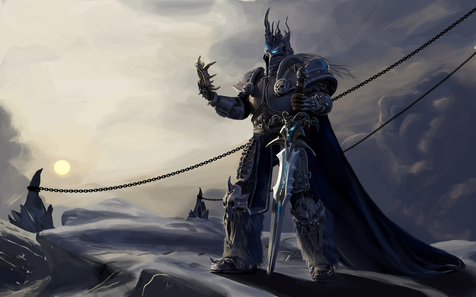 Ali Ramazani - The_Lich_King holding Terenas Menethil's crown