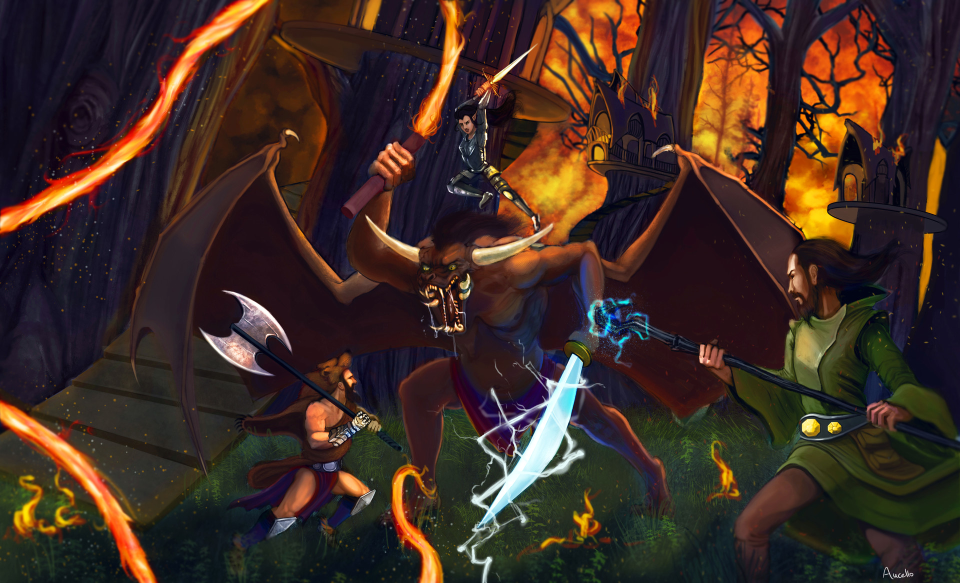 ArtStation - Balor battle