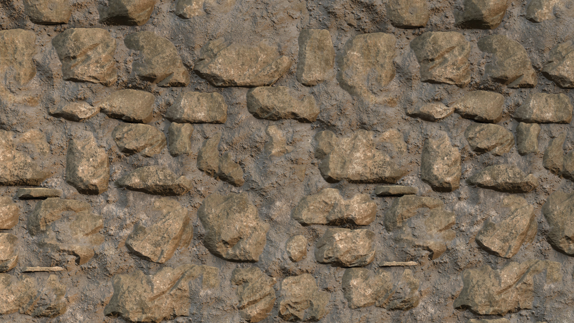Arvin Villapando - Stony Brick Wall Material & Tutorial