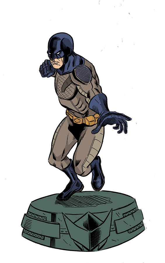 superhero comic concept art