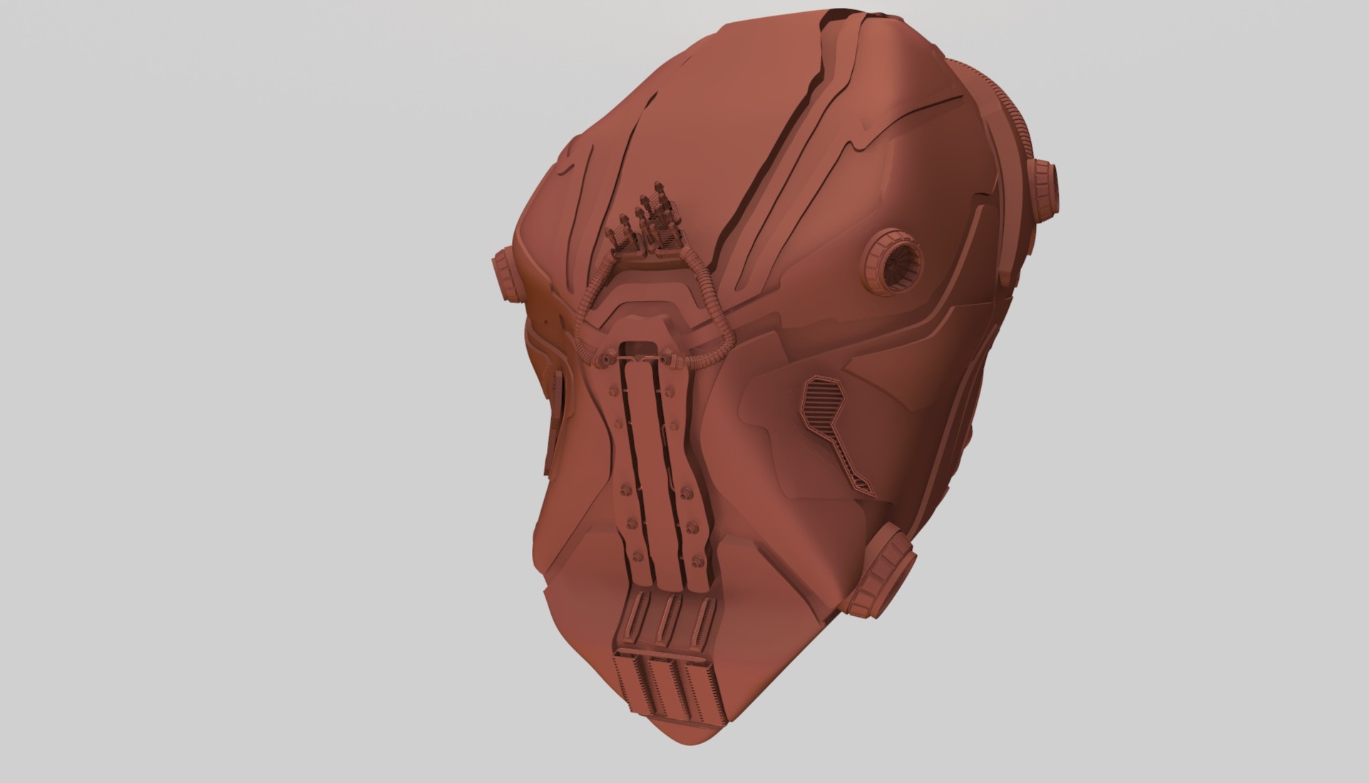 ArtStation - Mech helmet