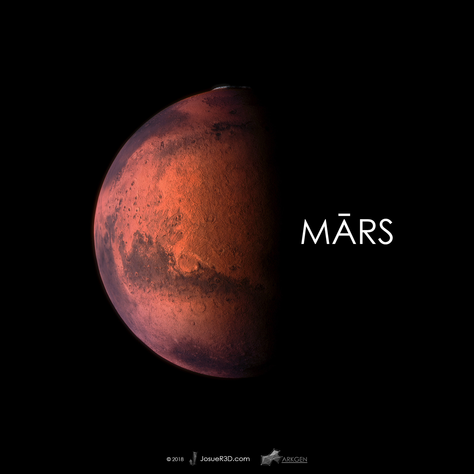 mars planet 3d project
