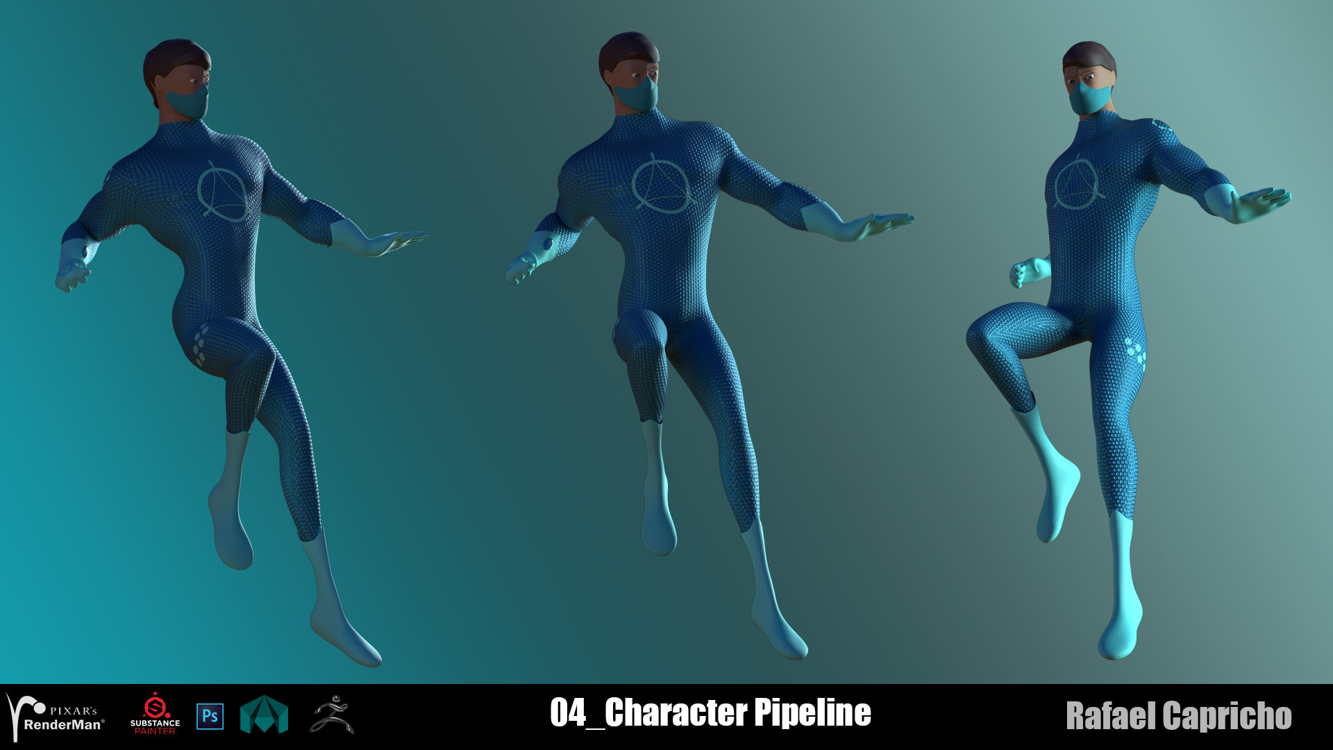 ArtStation - Ice Man - Character Pipeline unit Study