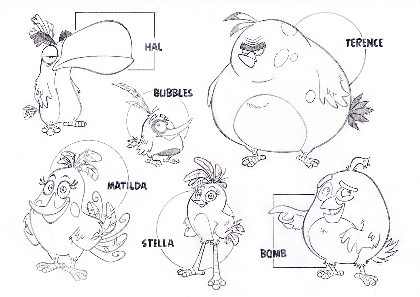 angry birds bubbles coloring pages