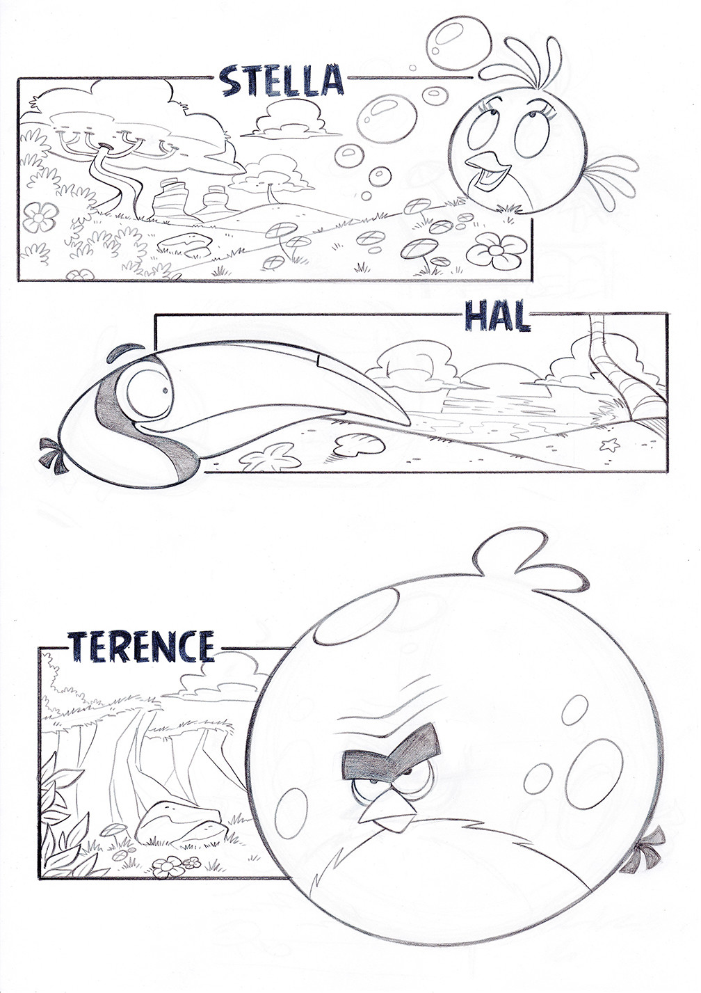 angry birds toons coloring pages