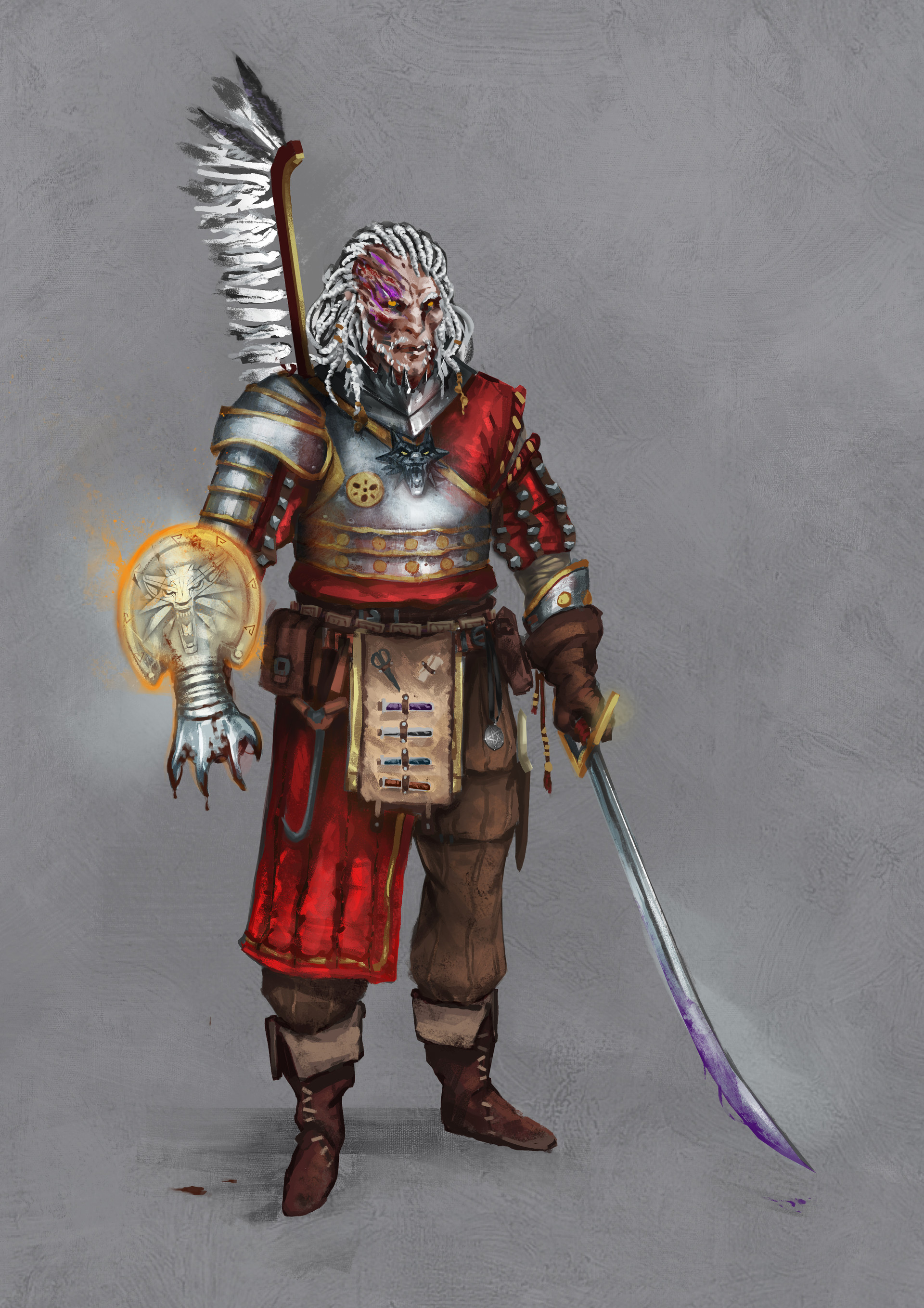 Geralt of Rivia - The White Wolf of the Hussar - Fan Art by George ...