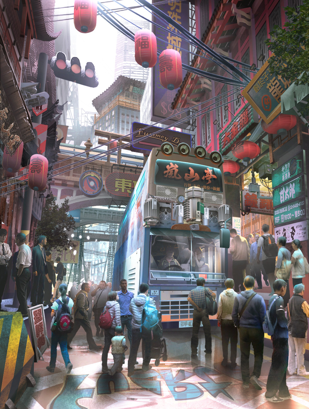 ArtStation - cyber punk china