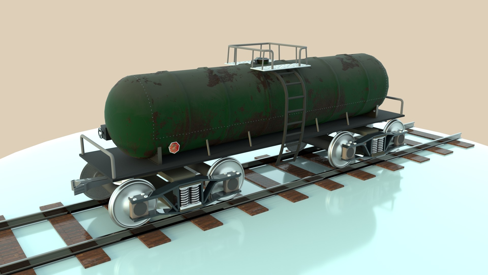 ArtStation - Tanker Train Car, Danyal Loonat