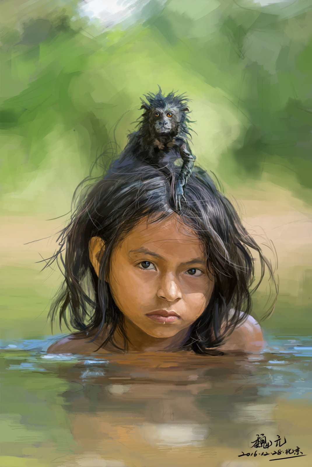 Yuan Wei - Digital painting character exercise 1