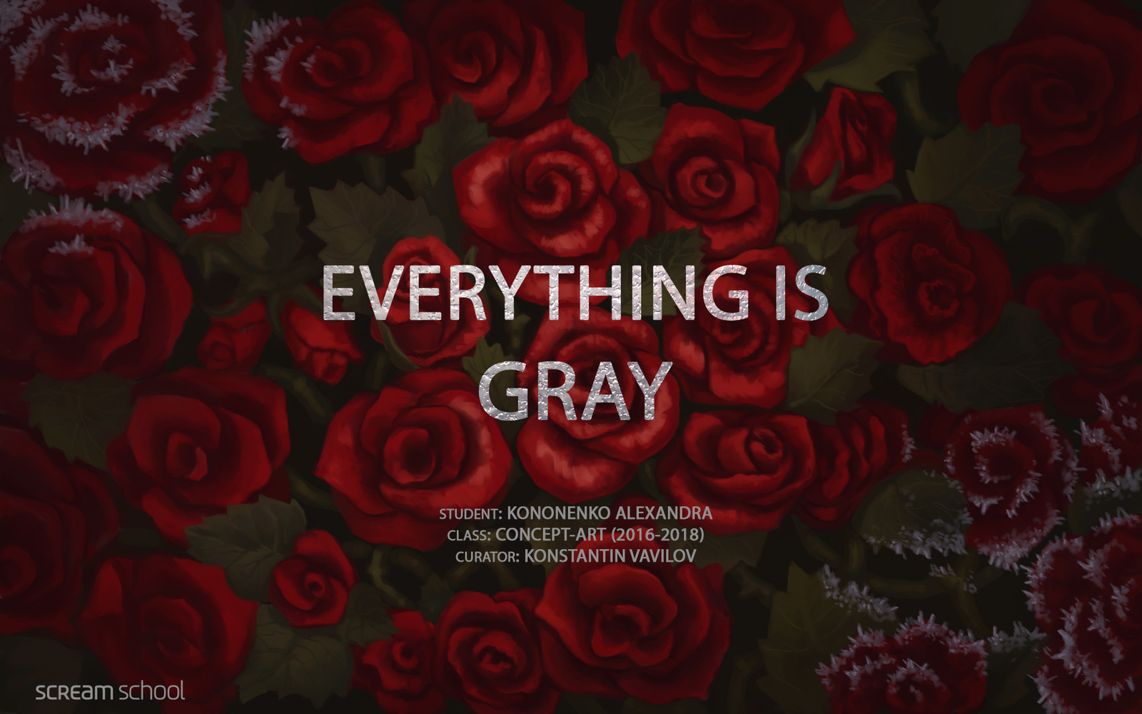 Alexandra Kononenko - PROJECT: EVERYTHING IS GRAY|The protagonist